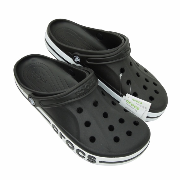 CROCS | Shoes | Crocs Bayaband Mens Clogs Size 2 Black Slipon Style ...